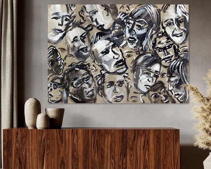 Toon je ware gezicht van ART Eva Maria op canvas, behang en meer